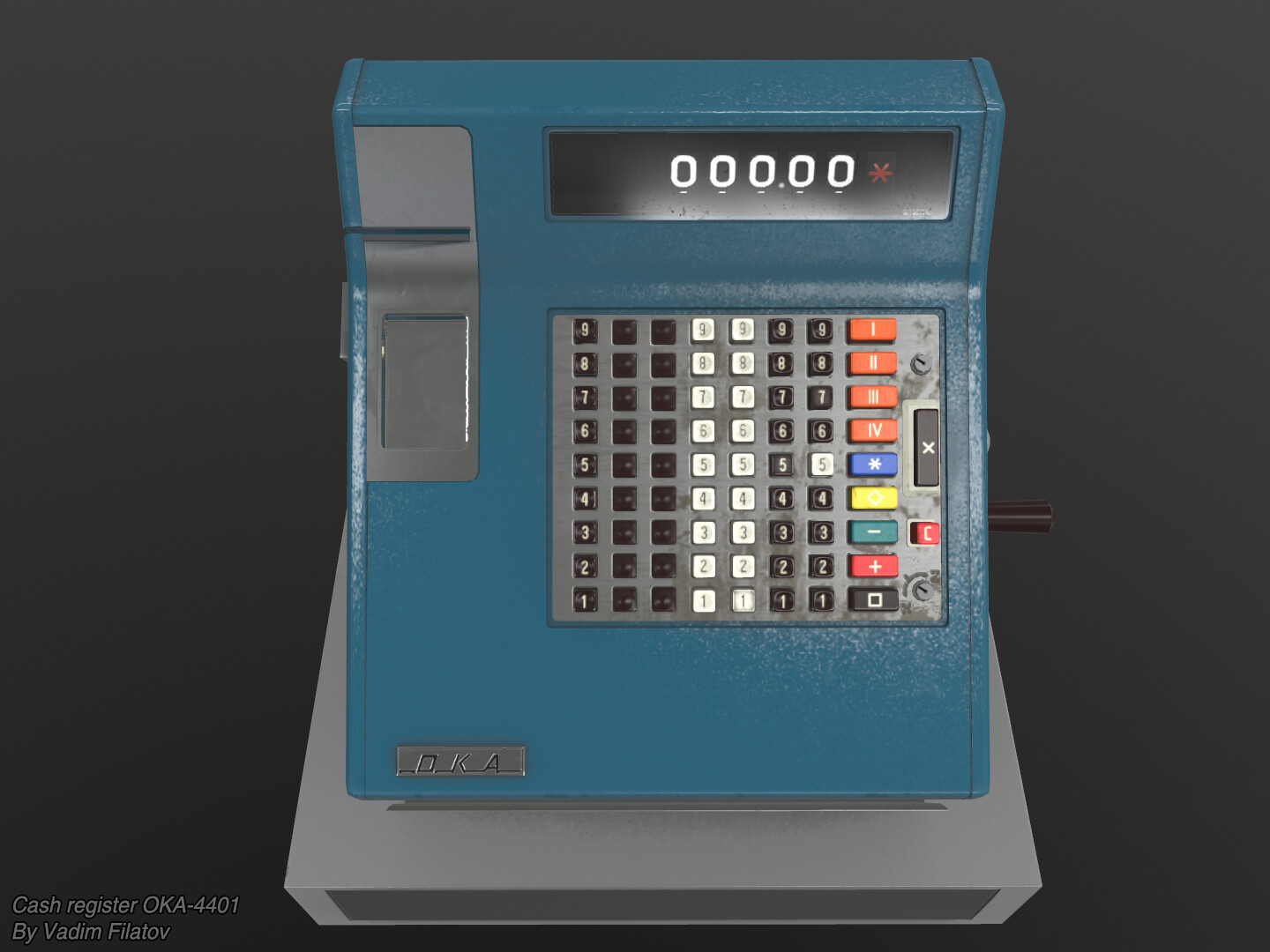 ArtStation - Soviet cash register OKA-4401 | Game Assets