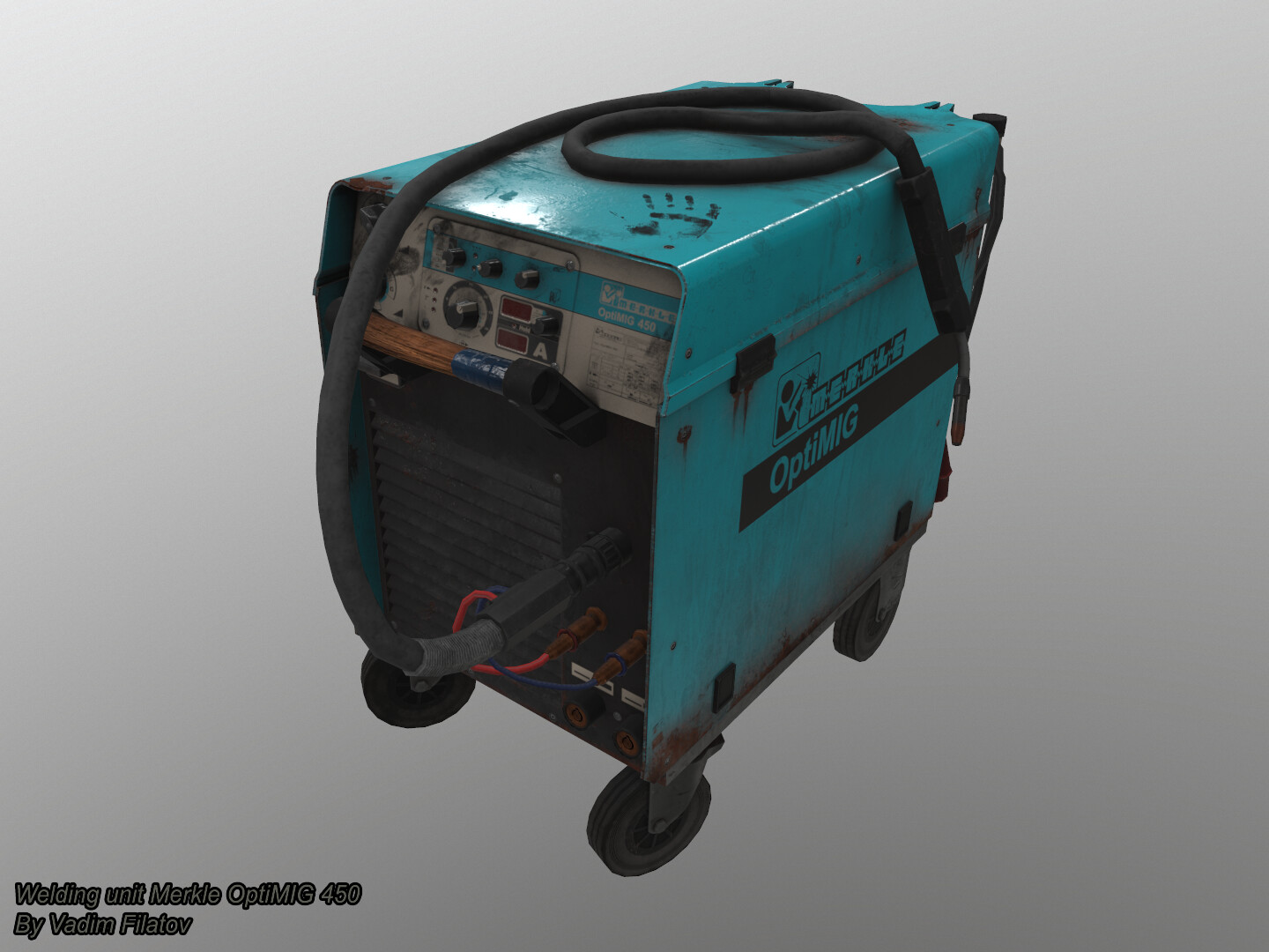 ArtStation - Welding unit Merkle OptiMIG 450 | Game Assets
