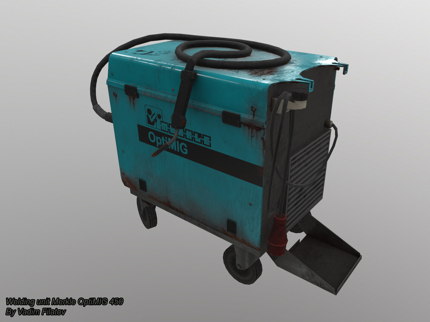 ArtStation - Welding unit Merkle OptiMIG 450 | Game Assets