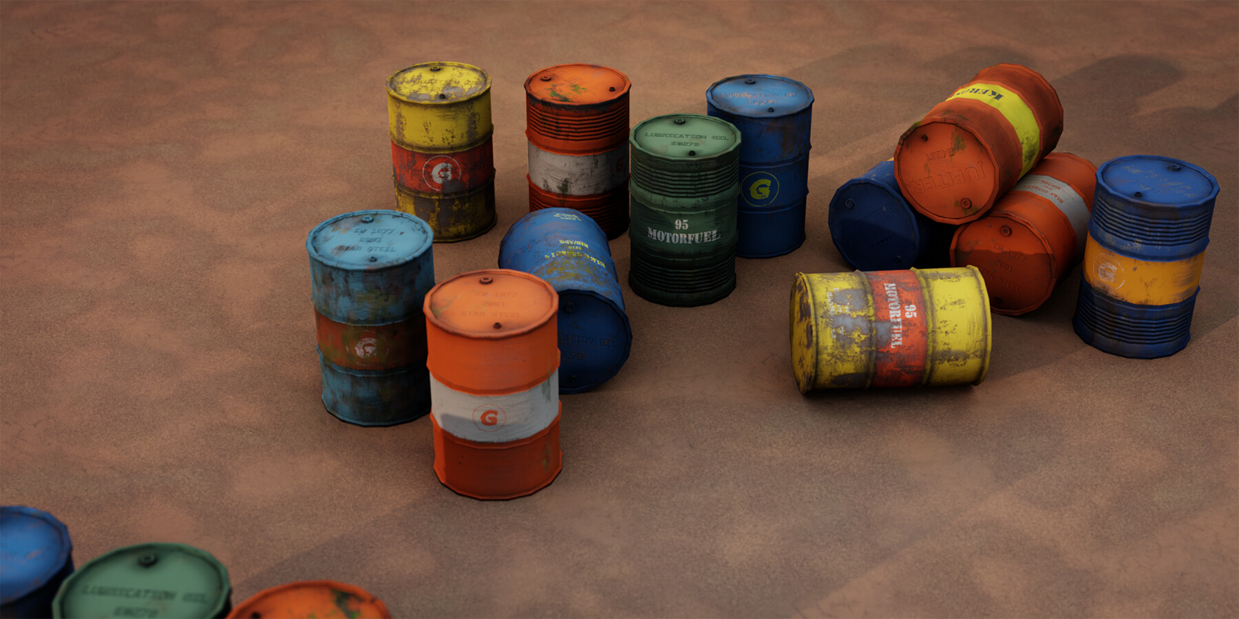 ArtStation - Oil Drum Prop | Game Assets