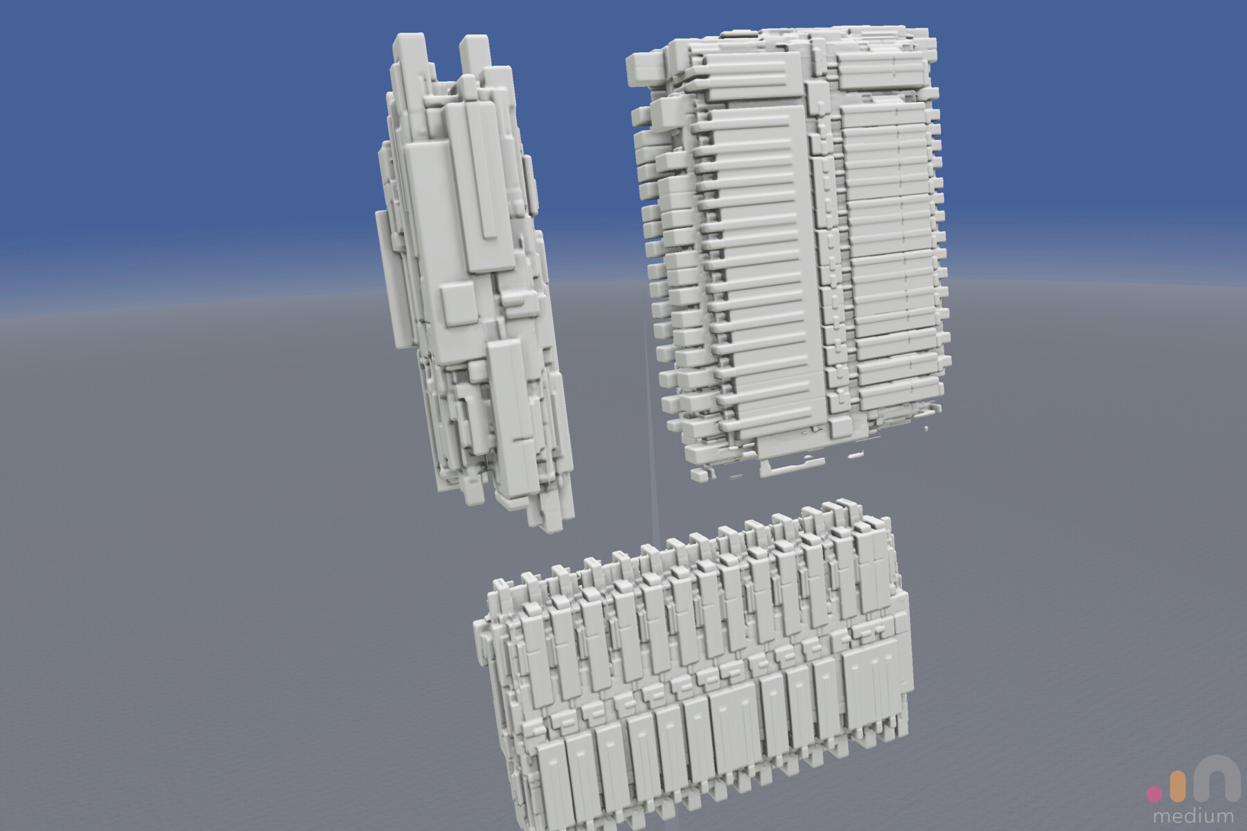 ArtStation - 99+ Structural Greebles [Adobe Medium, Substance 3D ...