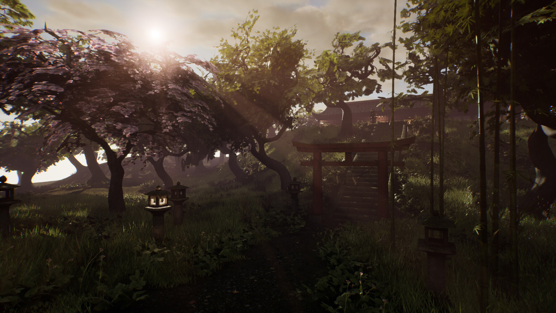 ArtStation - Japanese House and Foliage Environment Asset Pack | Game ...