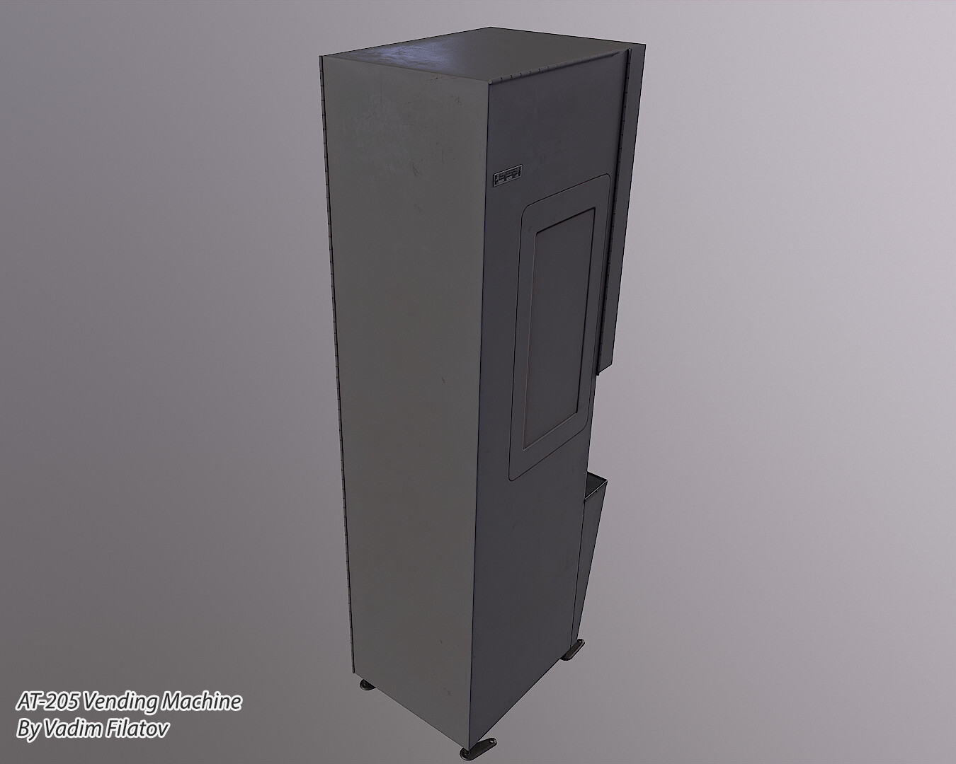 ArtStation - Soviet cooking oil vending machine AT-205 | Game Assets
