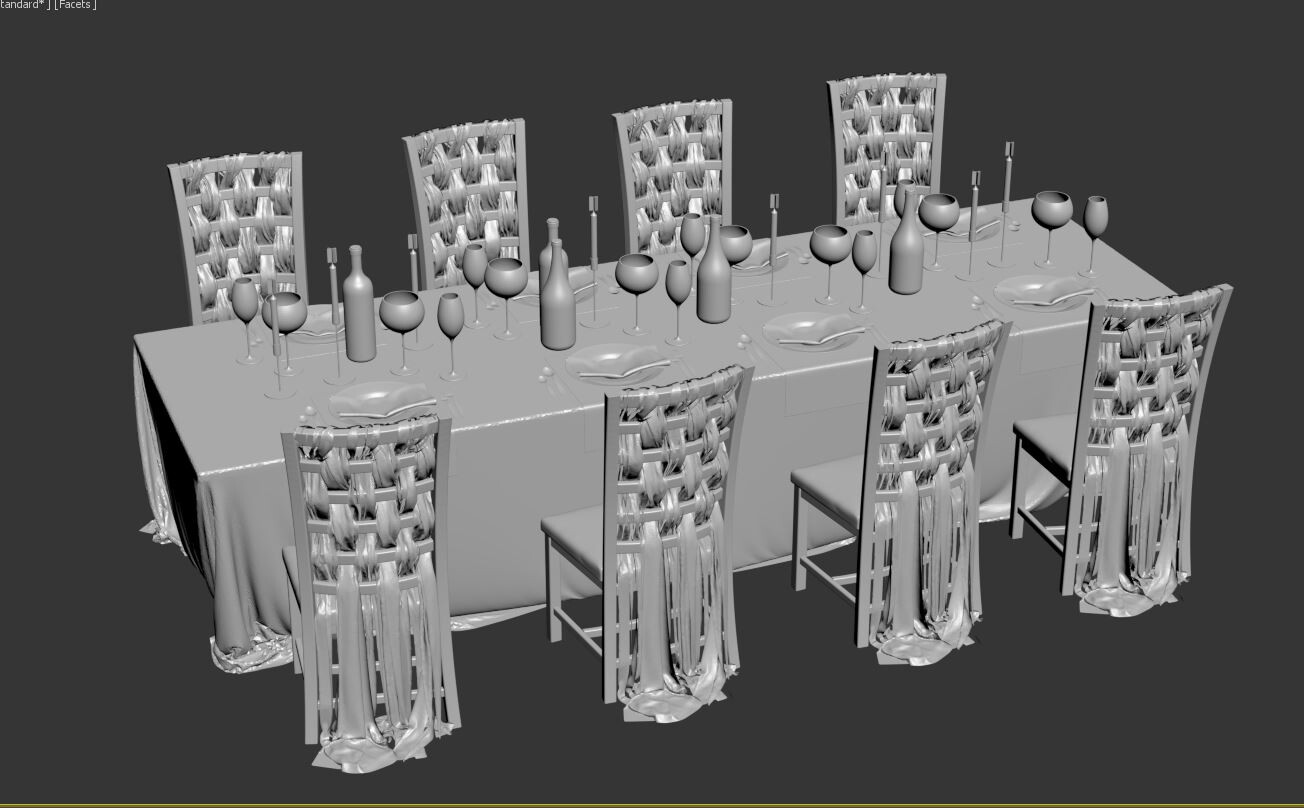 ArtStation - Dining Table | Resources
