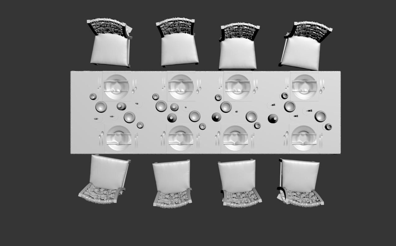 ArtStation - Dining Table | Resources