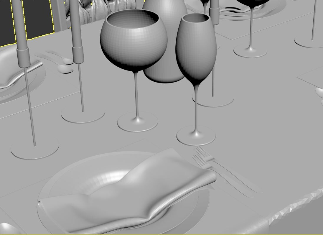 ArtStation - Dining Table | Resources