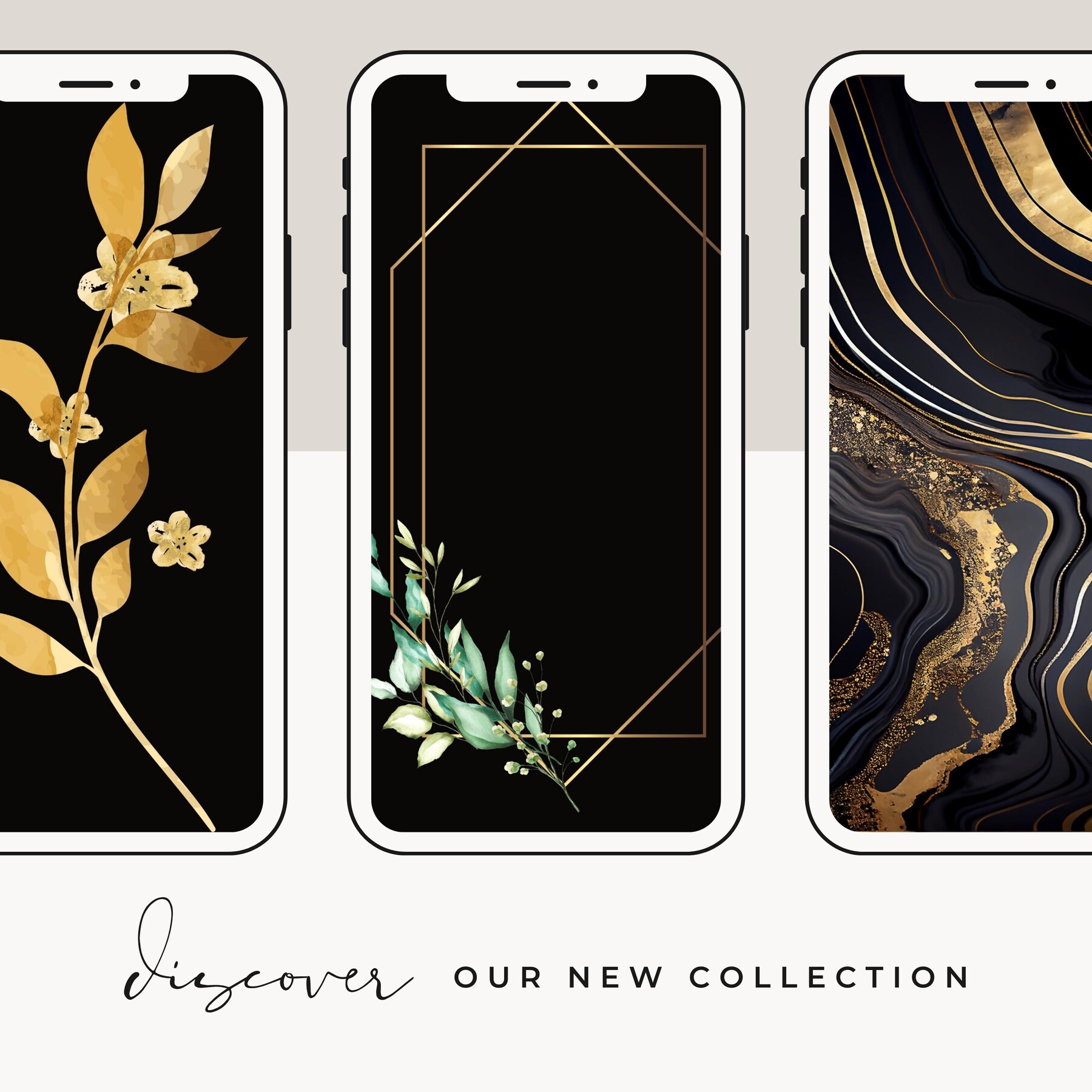 ArtStation - iPhone Lock Screen Wallpapers, Dark Gold Wallpapers ...