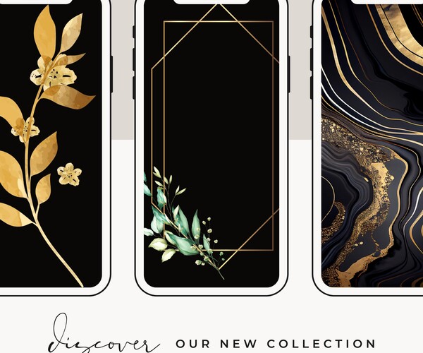 ArtStation - iPhone Lock Screen Wallpapers, Dark Gold Wallpapers ...