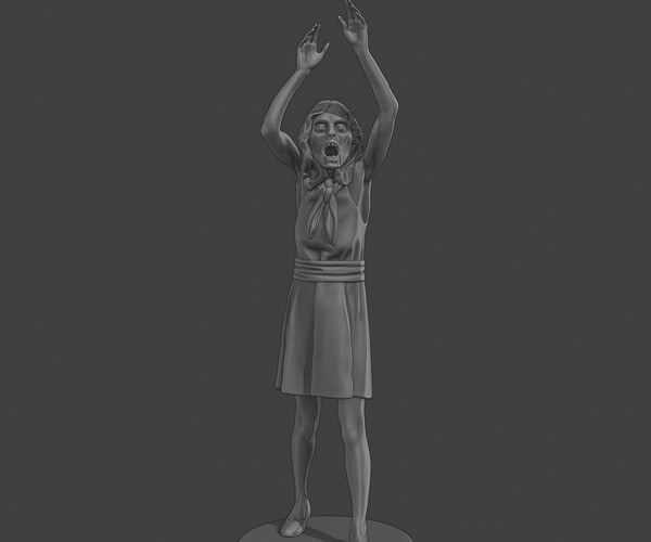 ArtStation - Casual Female Zombie CZ4 0003 | Resources