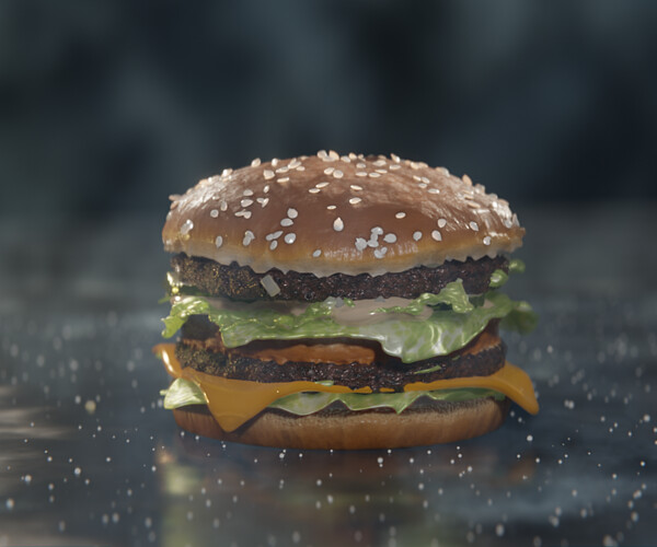 ArtStation - Burger Blender Cycles & Eevee | Resources