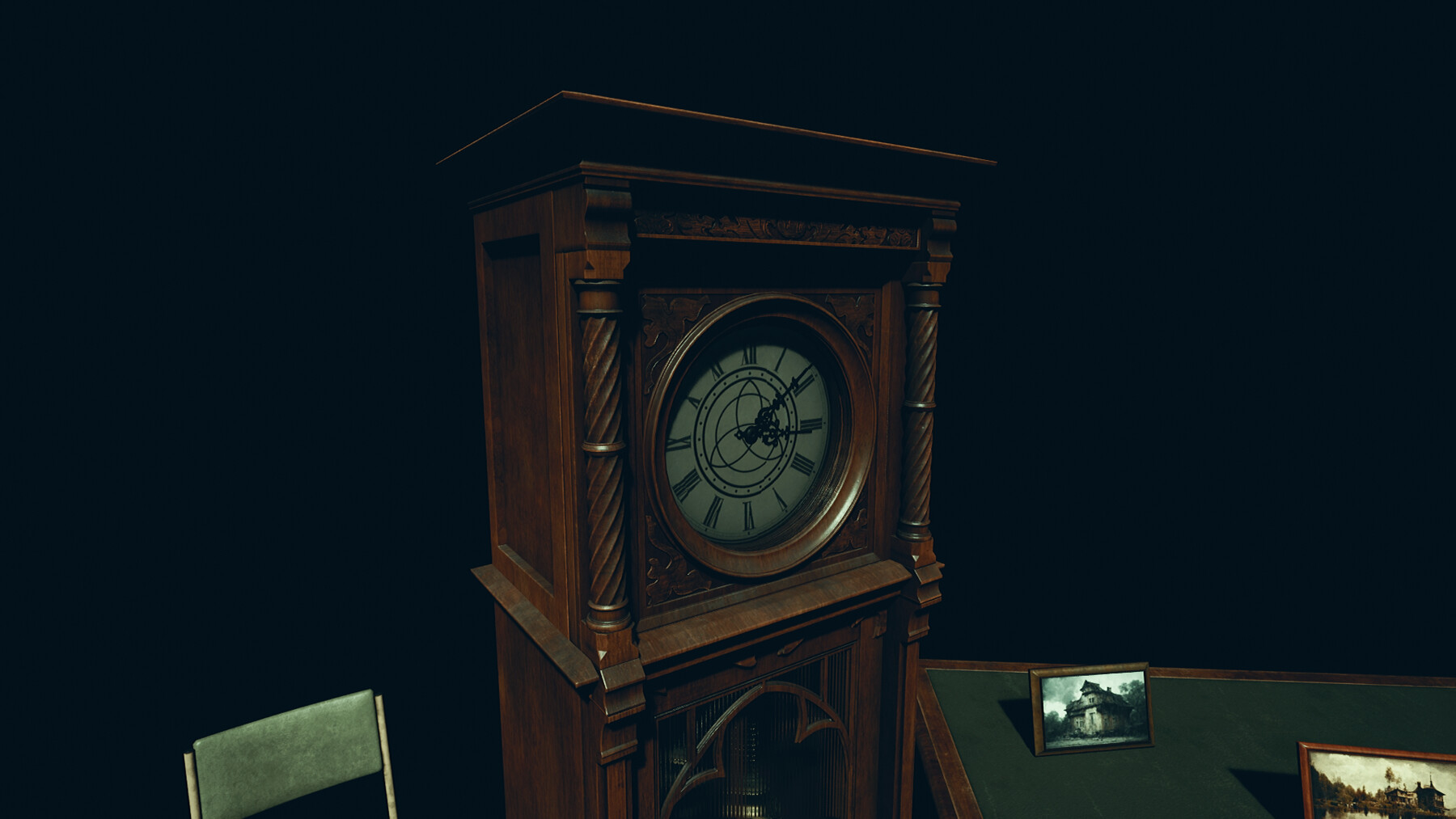 ArtStation - Functional Grandfather Clock and Furniture Pack | Game Assets