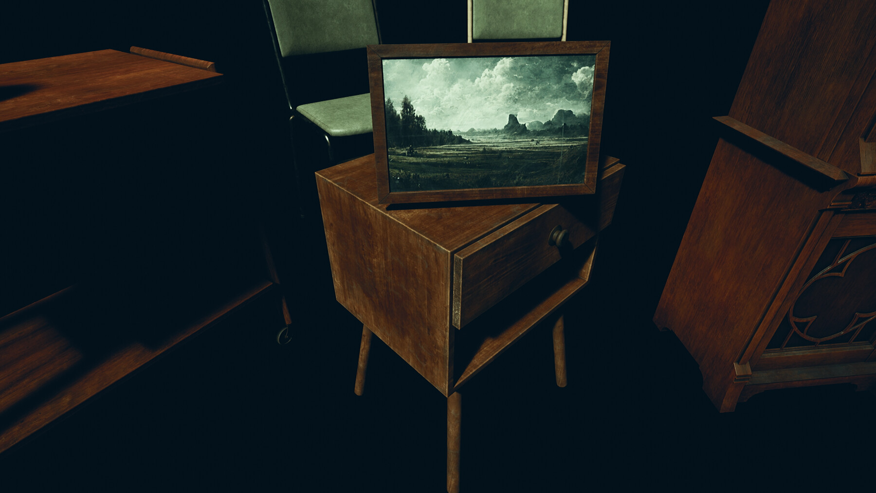 ArtStation - Functional Grandfather Clock and Furniture Pack | Game Assets