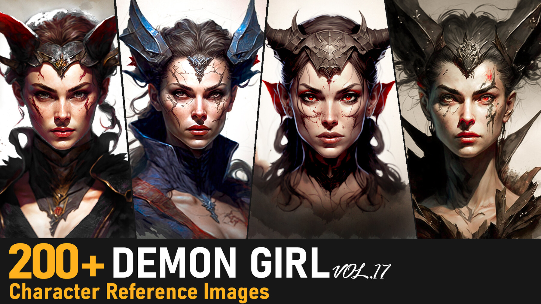 ArtStation - Demon Girl VOL.17|4K Reference Images | Artworks