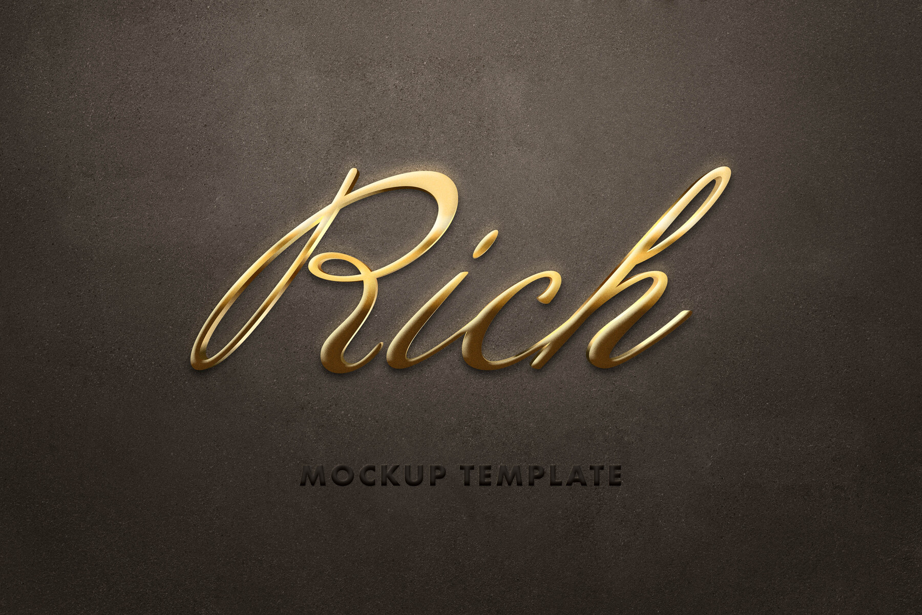 ArtStation - 3D Rich. PSD fully editable text effect. Layer style PSD ...