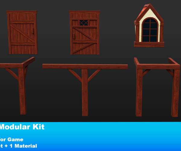 ArtStation - Medieval Modular Kit Vol.1 | Game Assets