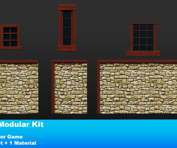 ArtStation - Medieval Modular Kit Vol.1 | Game Assets