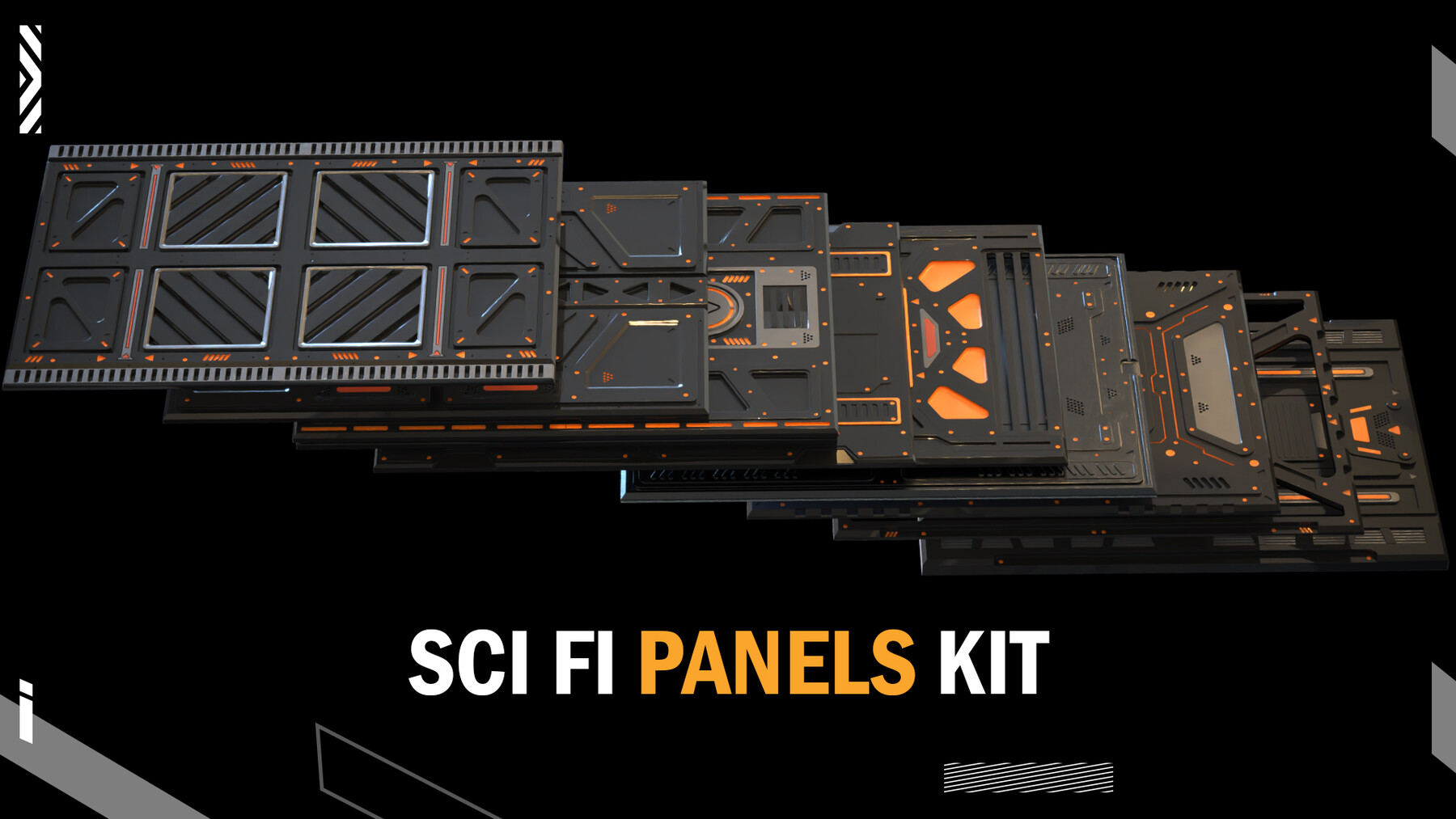 ArtStation - sci fi panels kit .vol1 | Resources