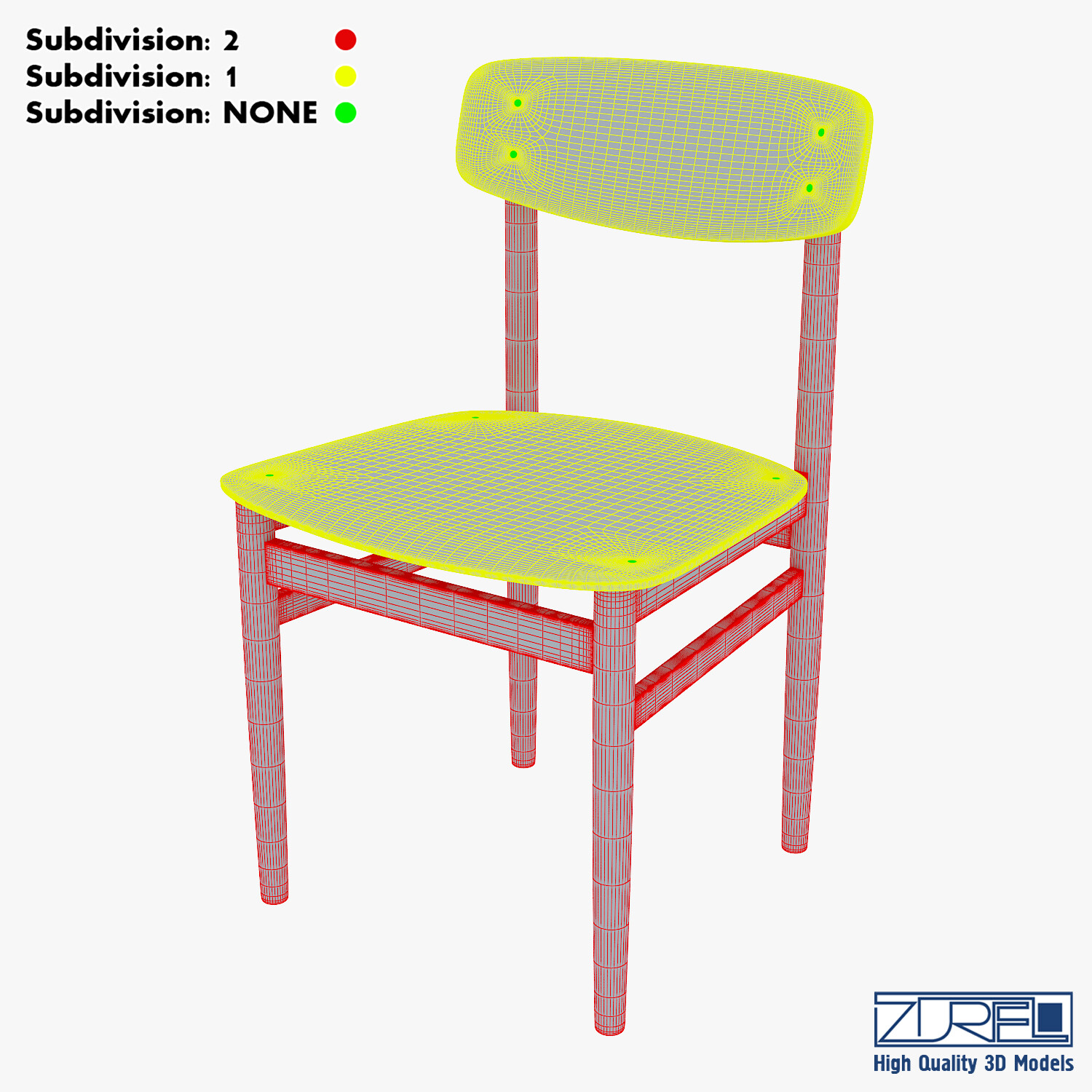 ArtStation - Modern Green Dot Side Chair | Resources