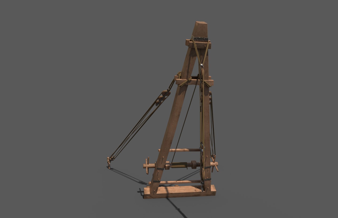 ArtStation - Ancient roman construction crane Pentaspastos | Game Assets