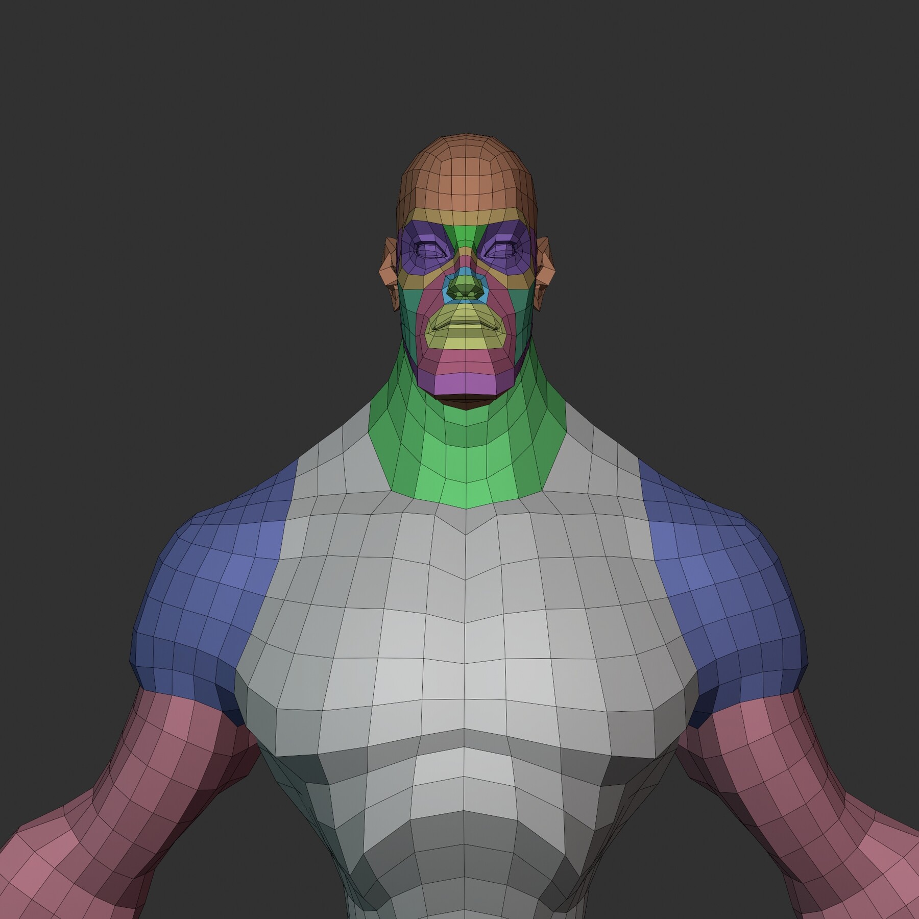ArtStation - Super Hero Lowpoly Basemesh | Resources