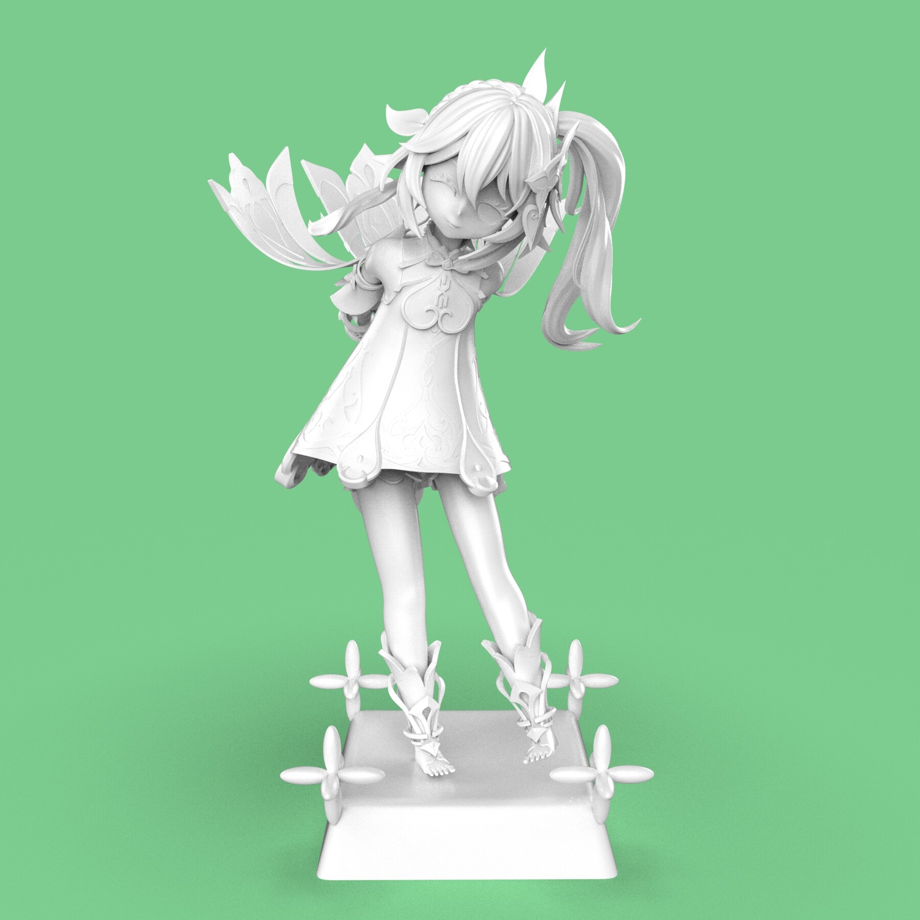 ArtStation - Nahida - Genshin Impact STL (Fourth Attack Pose) | Resources