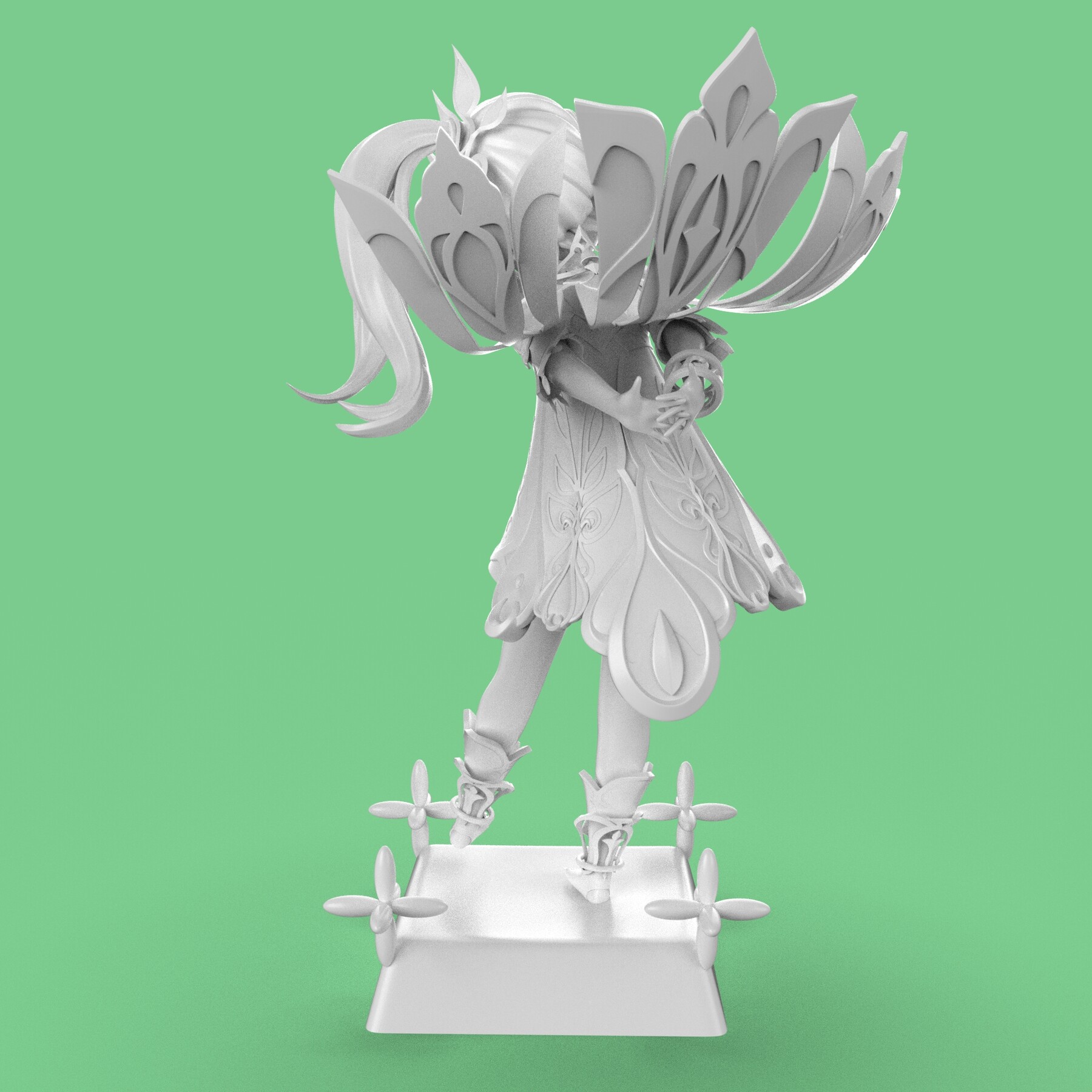 ArtStation - Nahida - Genshin Impact STL (Fourth Attack Pose) | Resources