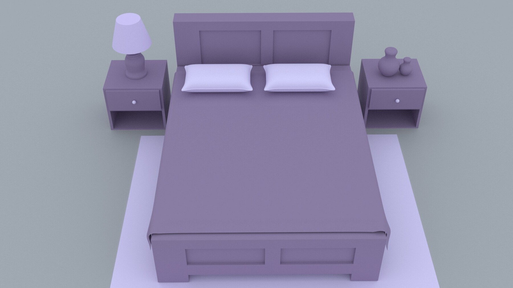 ArtStation - 3d bed model design | Resources