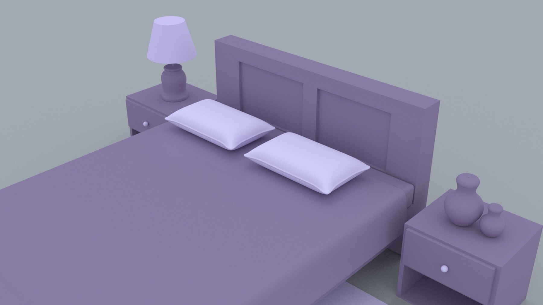 ArtStation - 3d bed model design | Resources