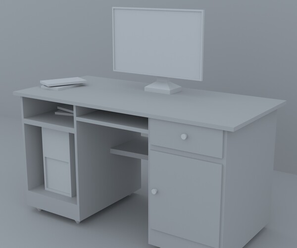 ArtStation - computer table design | Resources