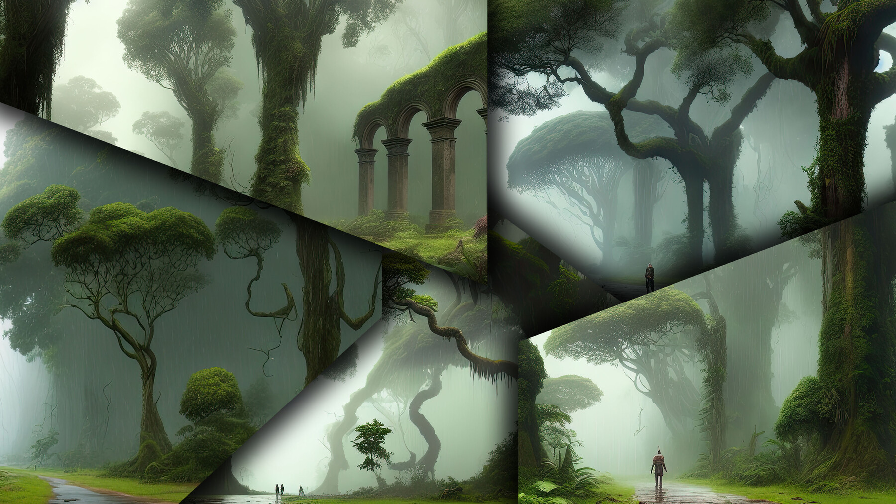 ArtStation - 141 Ancient forest environment Illustration Pack (More Than 8K Resolution) | Artworks