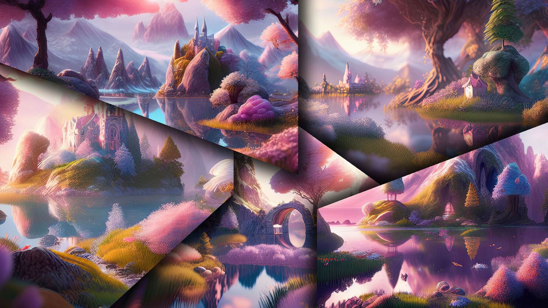 ArtStation - 645 Fantasy landscape Illustration Pack (More Than 8K ...