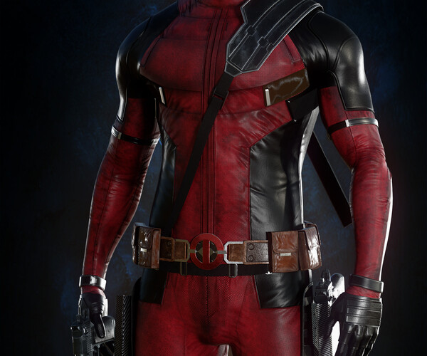 ArtStation - Deadpool Rigged Realtime | GameRess - Blender Eevee 3D ...
