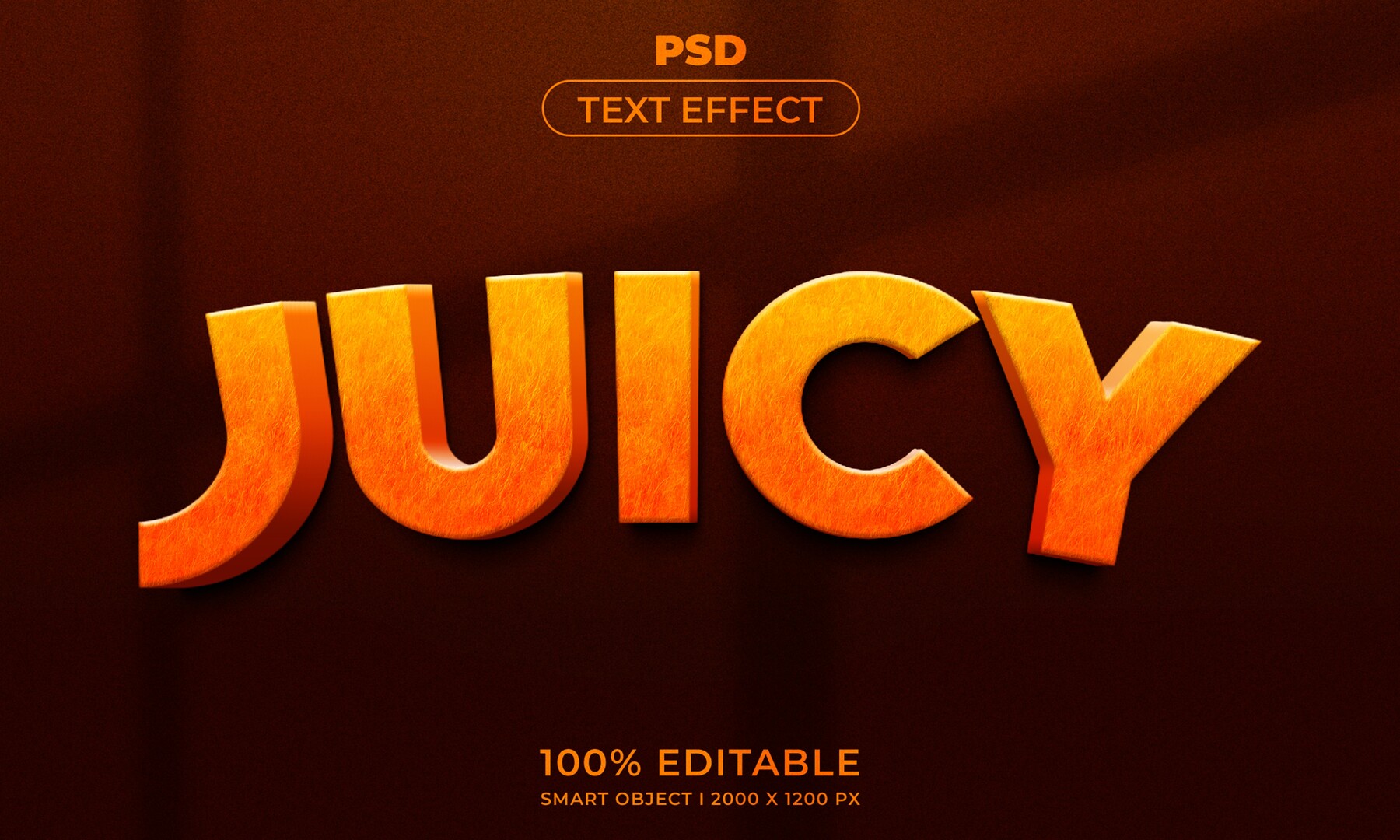ArtStation - 3D Juicy PSD fully editable text effect. Layer style PSD ...