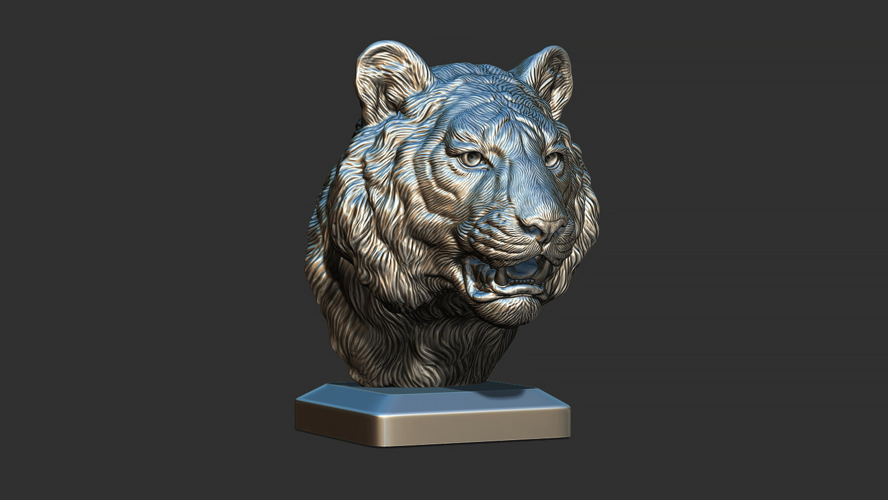 ArtStation - Tiger bust | Resources