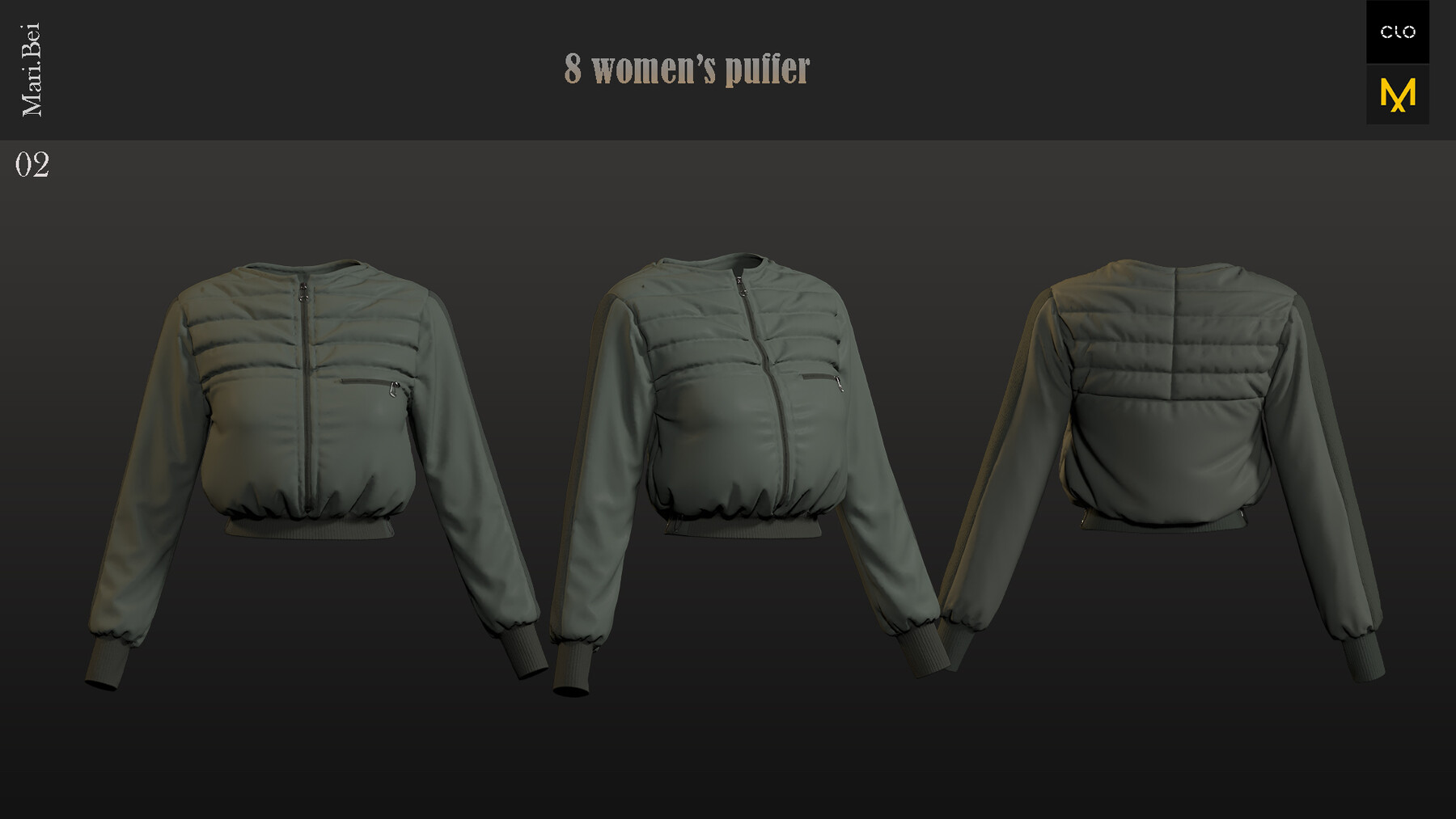 ArtStation - Women's Puffer | Game Assets