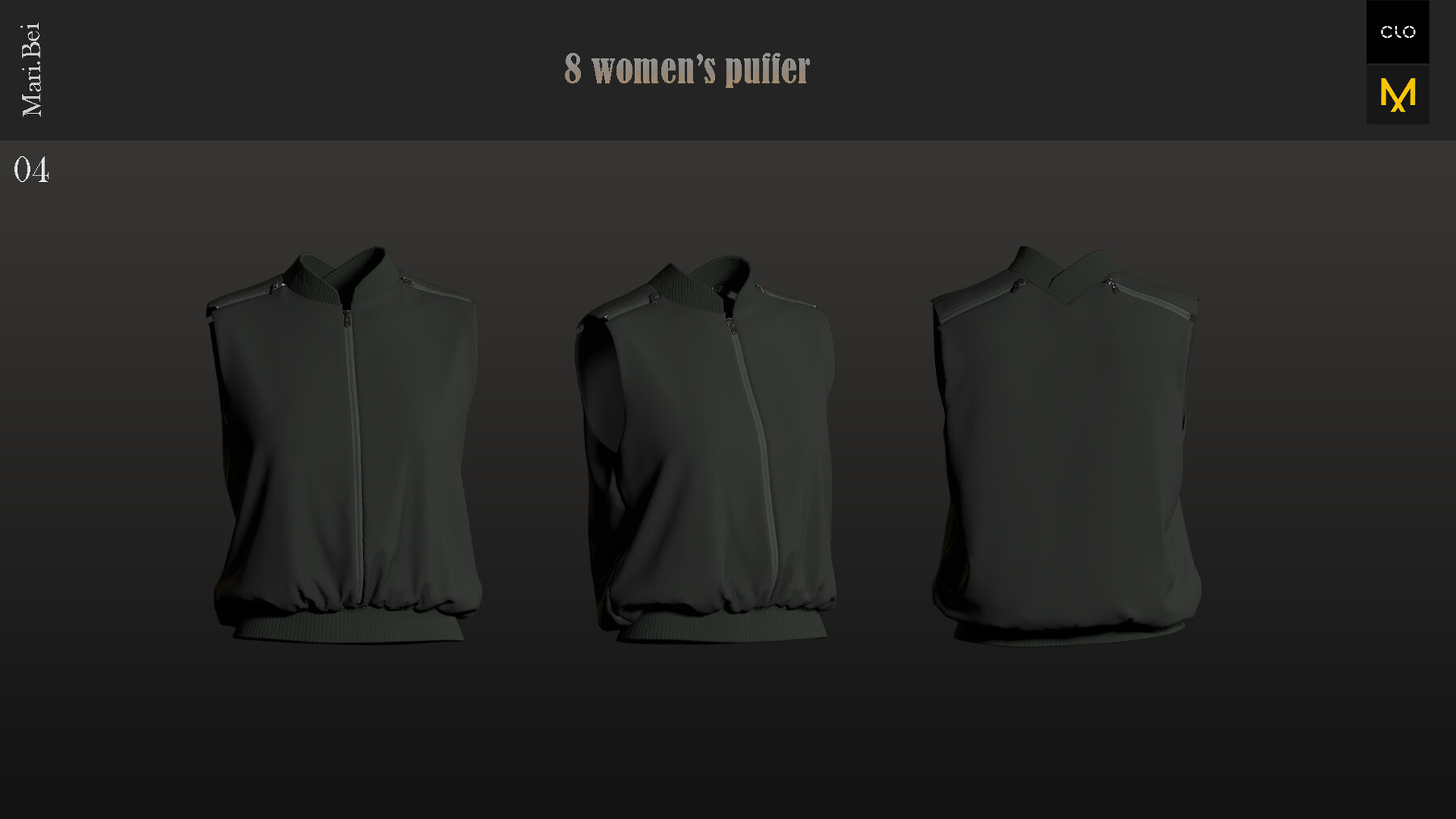 ArtStation - Women's Puffer | Game Assets