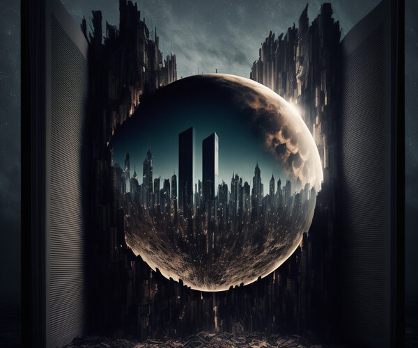 ArtStation - Glass portal, minimal, city, scifi | Artworks
