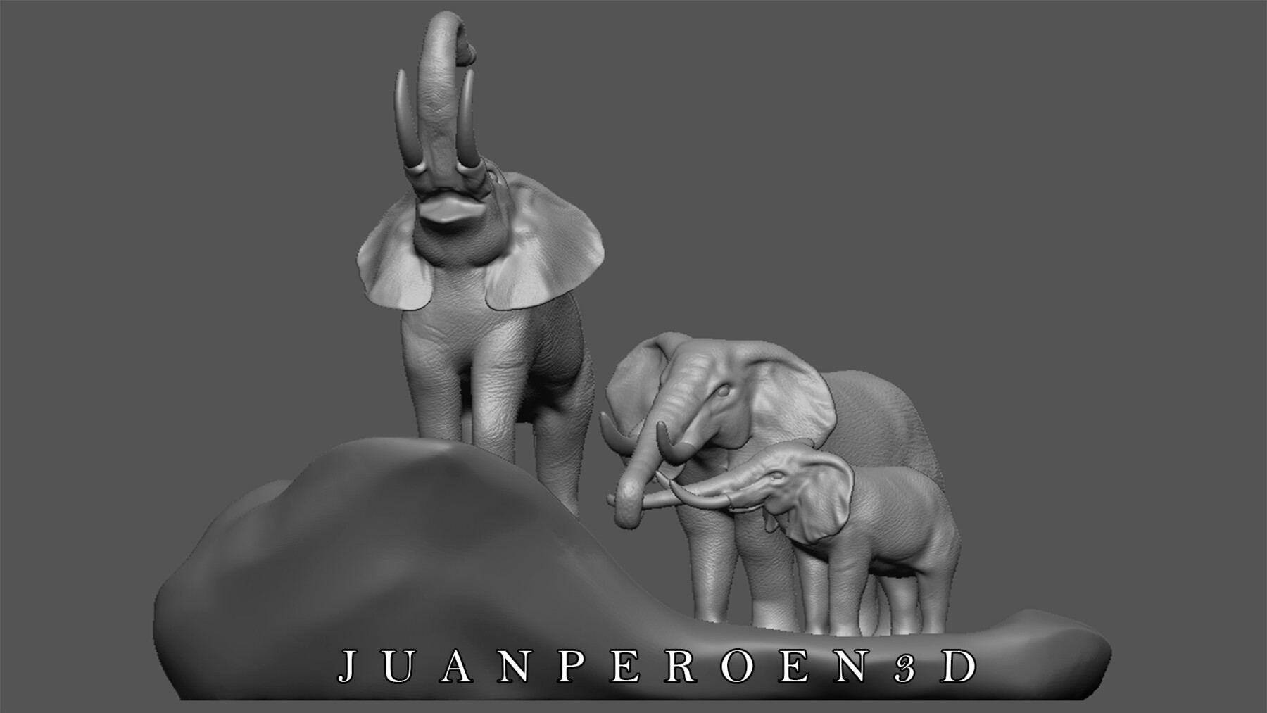 ArtStation - FAMILY ELEPHANTS | Resources