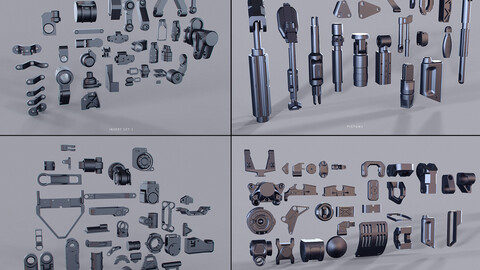 ArtStation - Mech parts kitbash | Resources