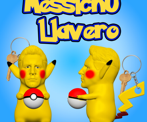 ArtStation - MESSICHU PIKACHU CON CABEZA DE MESSI | Resources