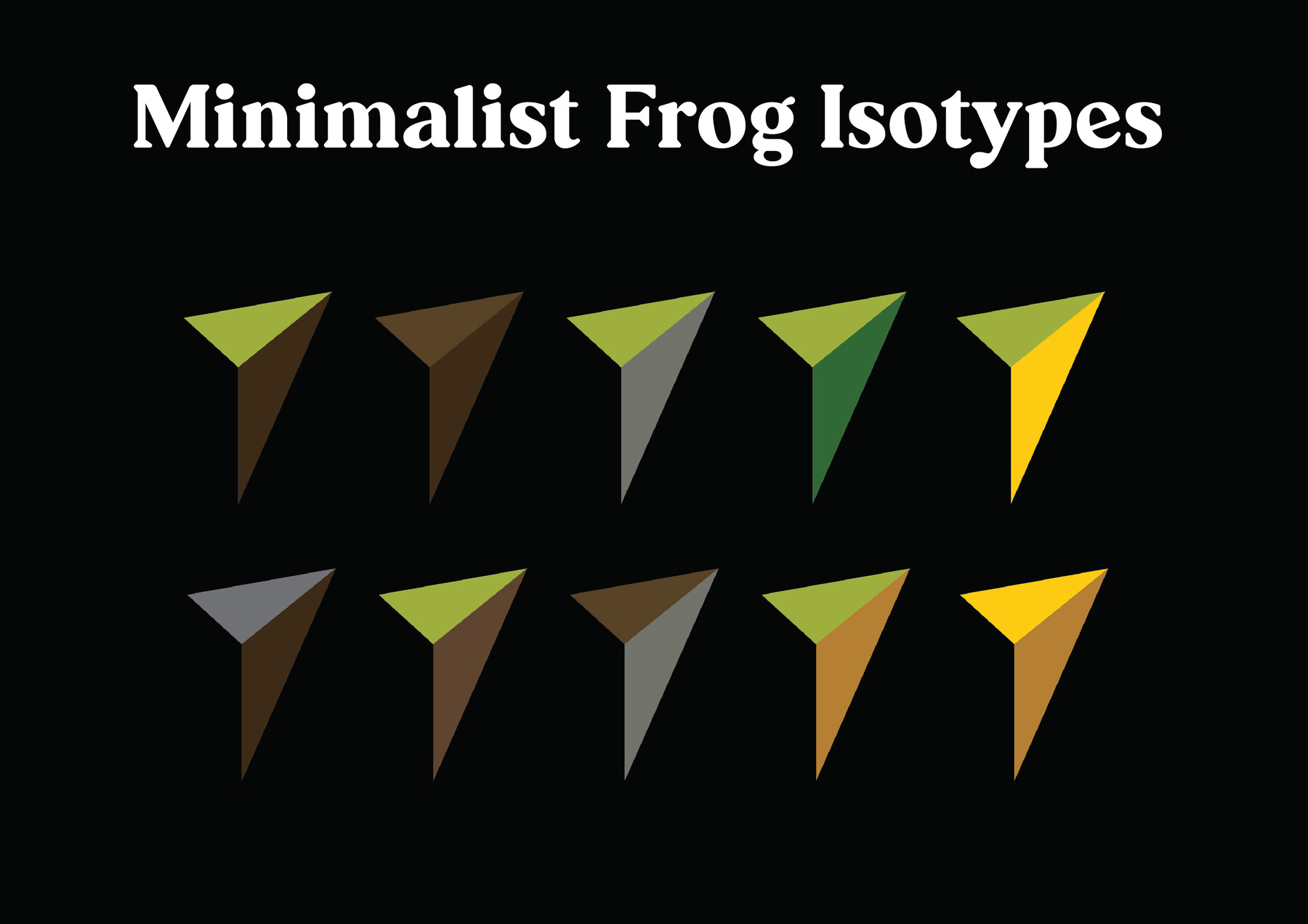 ArtStation - Packs of 4 minimalist Isotypes | Artworks