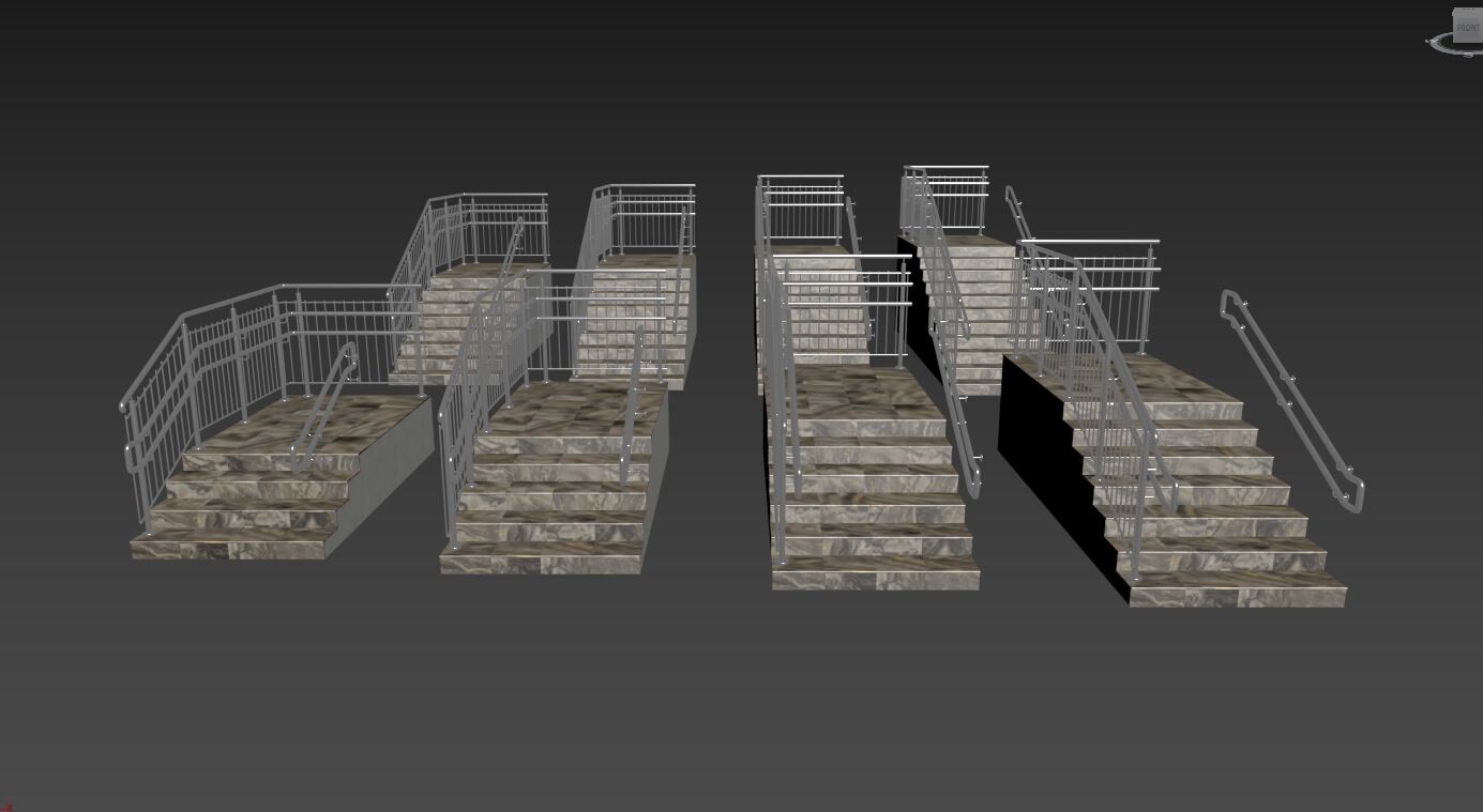 ArtStation - Stairs set 8 pcs | Resources