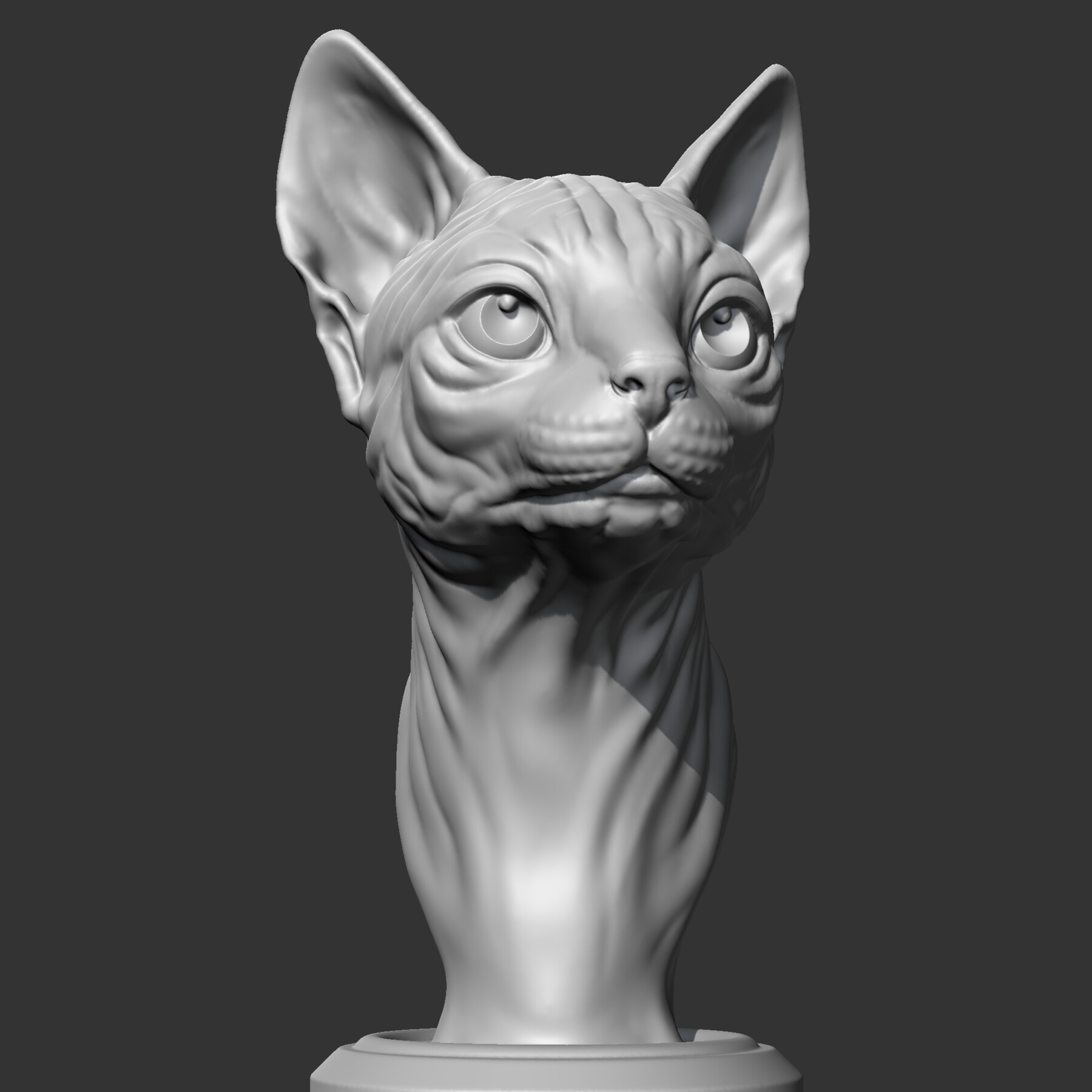 ArtStation - Sphynx Cat Head AM08 3D print model | Resources