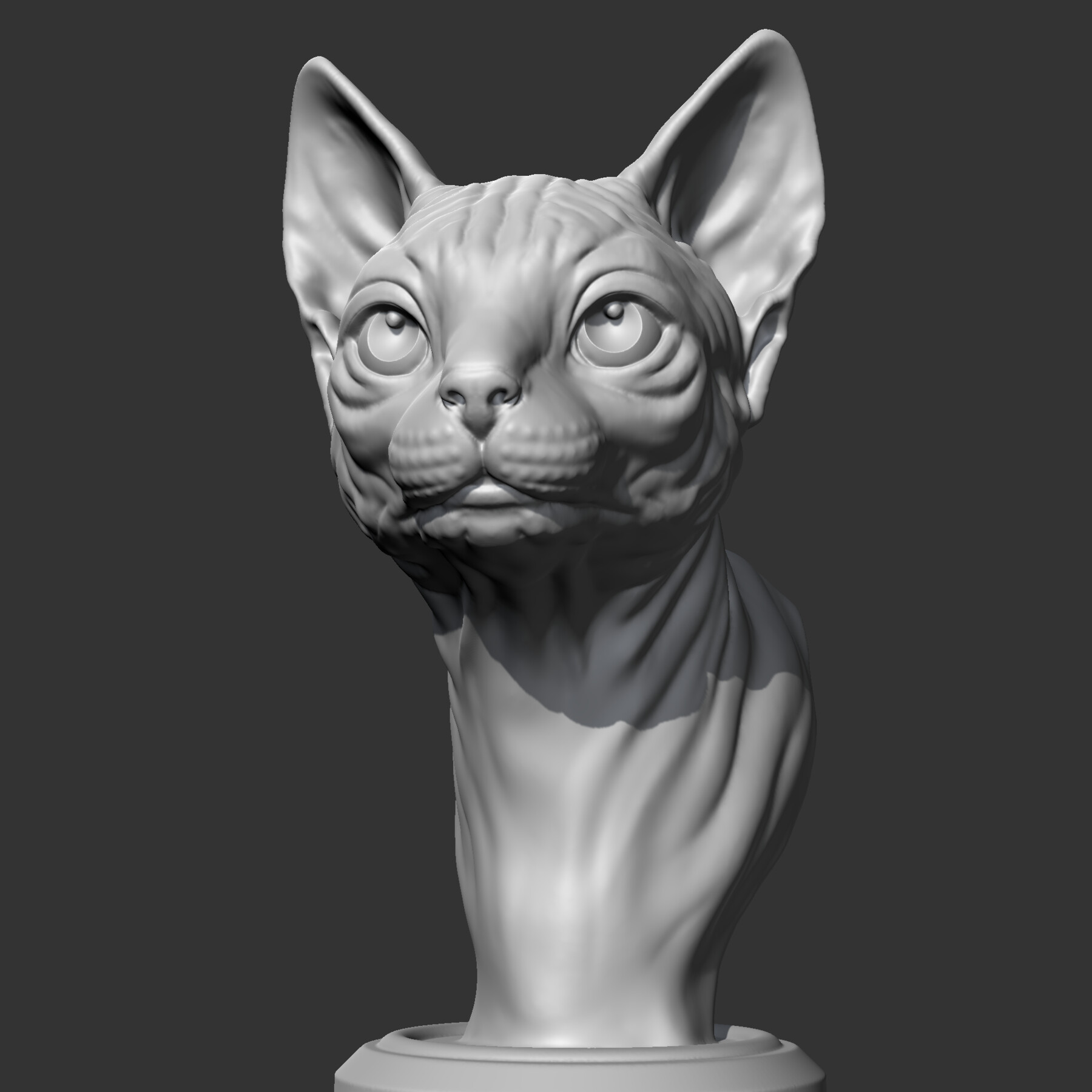 ArtStation - Sphynx Cat Head AM08 3D print model | Resources