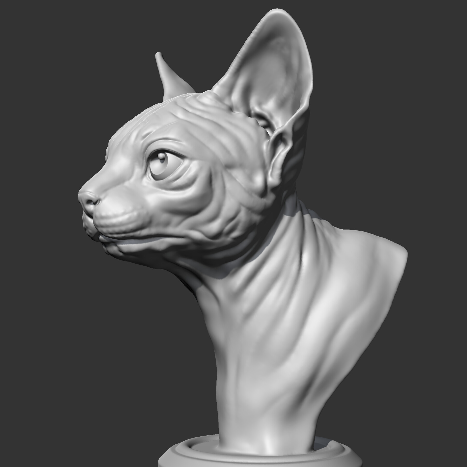 ArtStation - Sphynx Cat Head AM08 3D print model | Resources