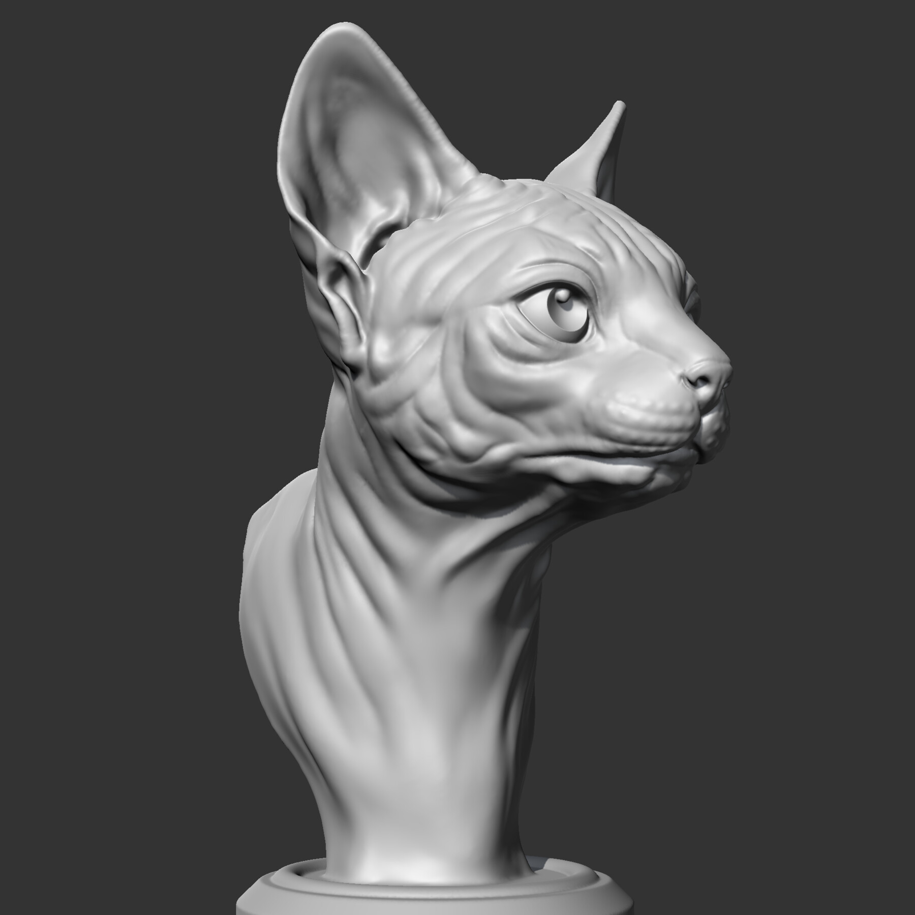 ArtStation - Sphynx Cat Head AM08 3D print model | Resources