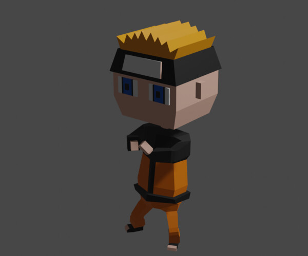 ArtStation - CARTOON NARUTO MODEL 3D | Resources
