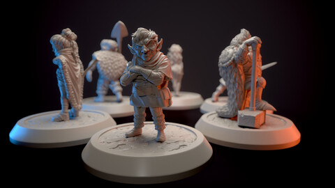 ArtStation - Nimble People miniature series | Resources