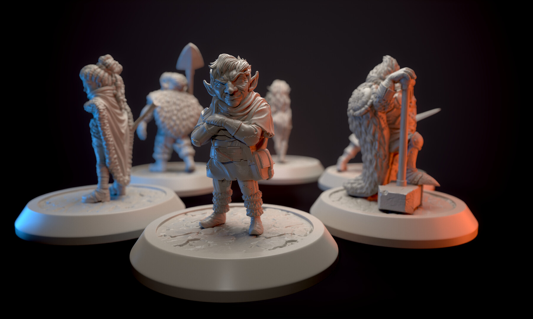 ArtStation - Nimble People miniature series | Resources
