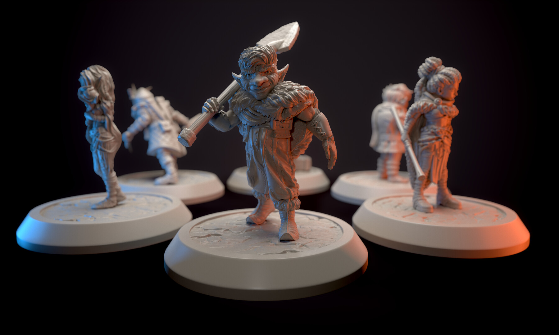 ArtStation - Nimble People miniature series | Resources